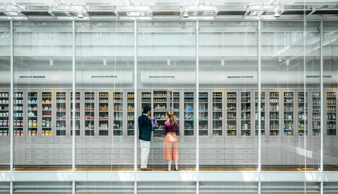 At The Forbes Pigment Collection, Little Jars Contain Bold Colors : NPR