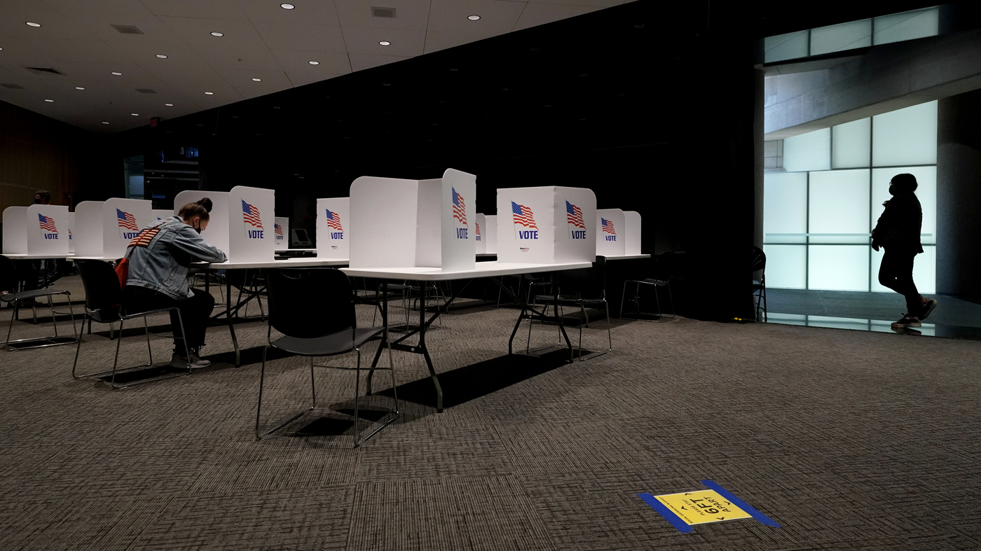 AP VoteCast: U.S. On Wrong Track, COVID-19 Not Under Control : NPR