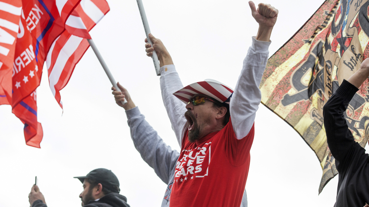 PHOTOS: Trump Supporters, Counterprotesters Clash In Washington : NPR