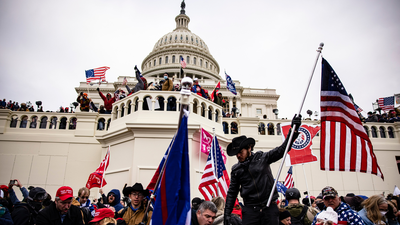 Mayhem Erupts At The U.S. Capitol : The Picture Show : NPR