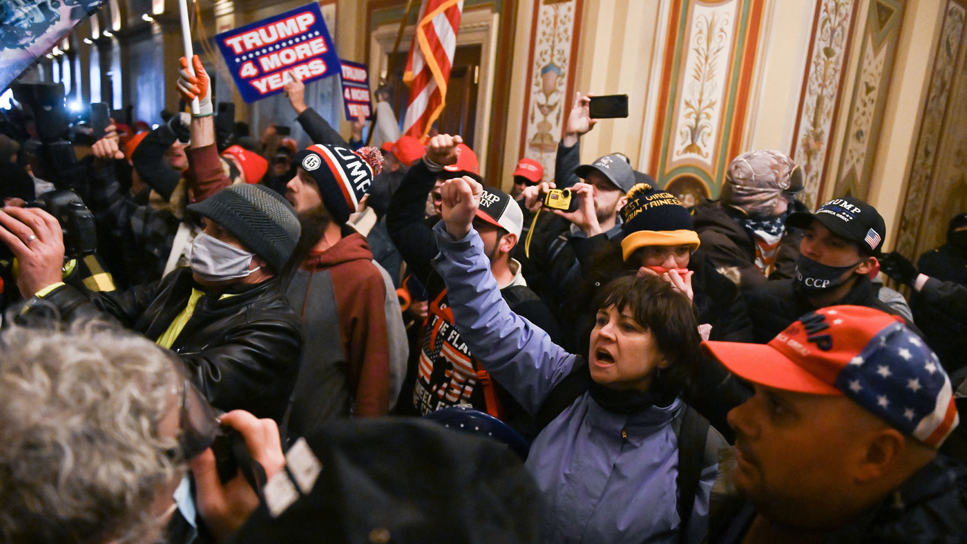 Mayhem Erupts At The U.S. Capitol : The Picture Show : NPR