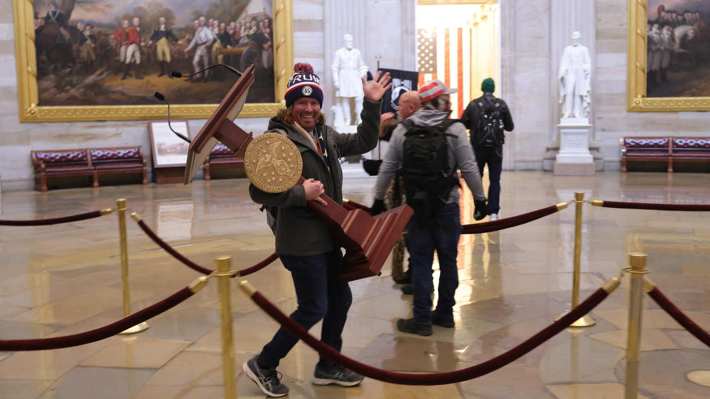 Mayhem Erupts At The U.S. Capitol : The Picture Show : NPR