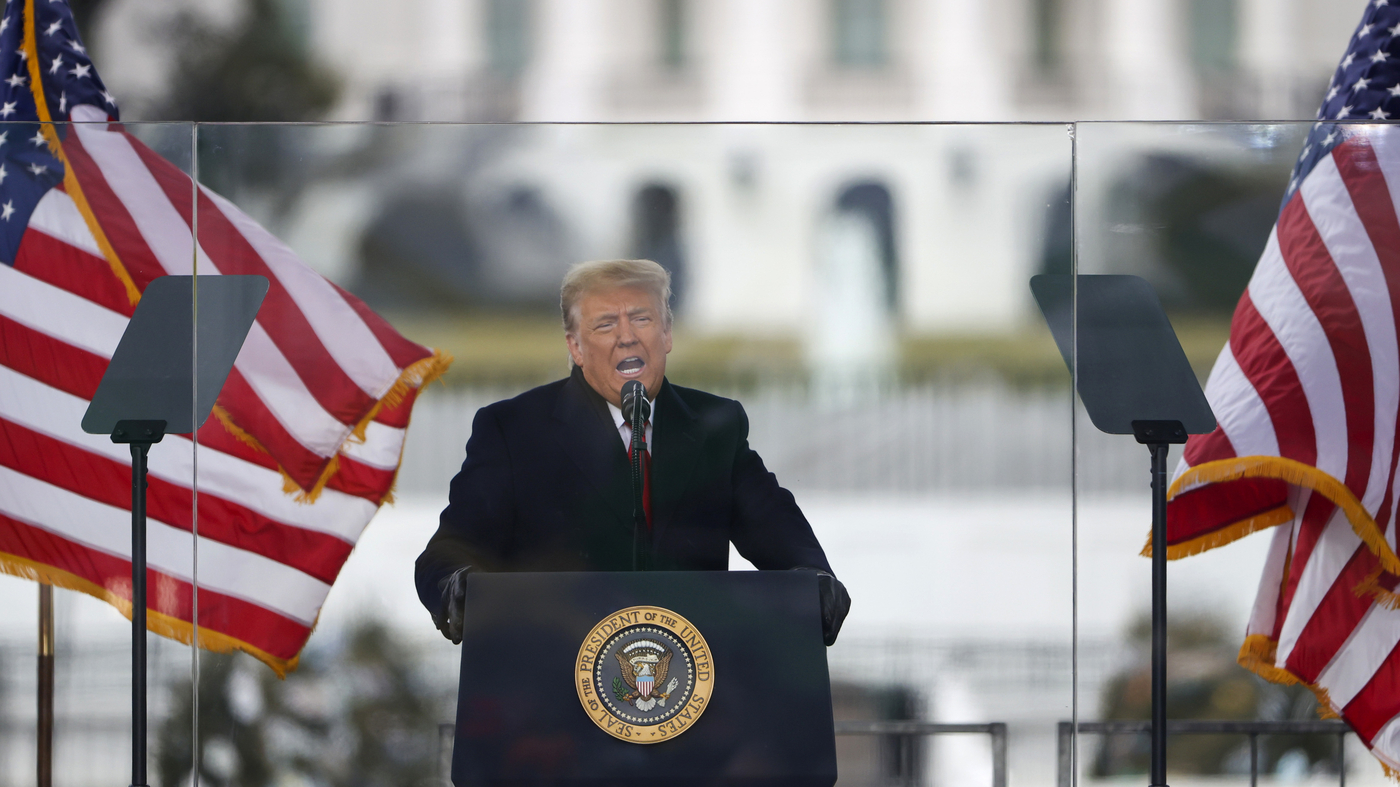 Trump Leaves Under The Cloud Of The U.S. Capitol Attack : Inauguration ...