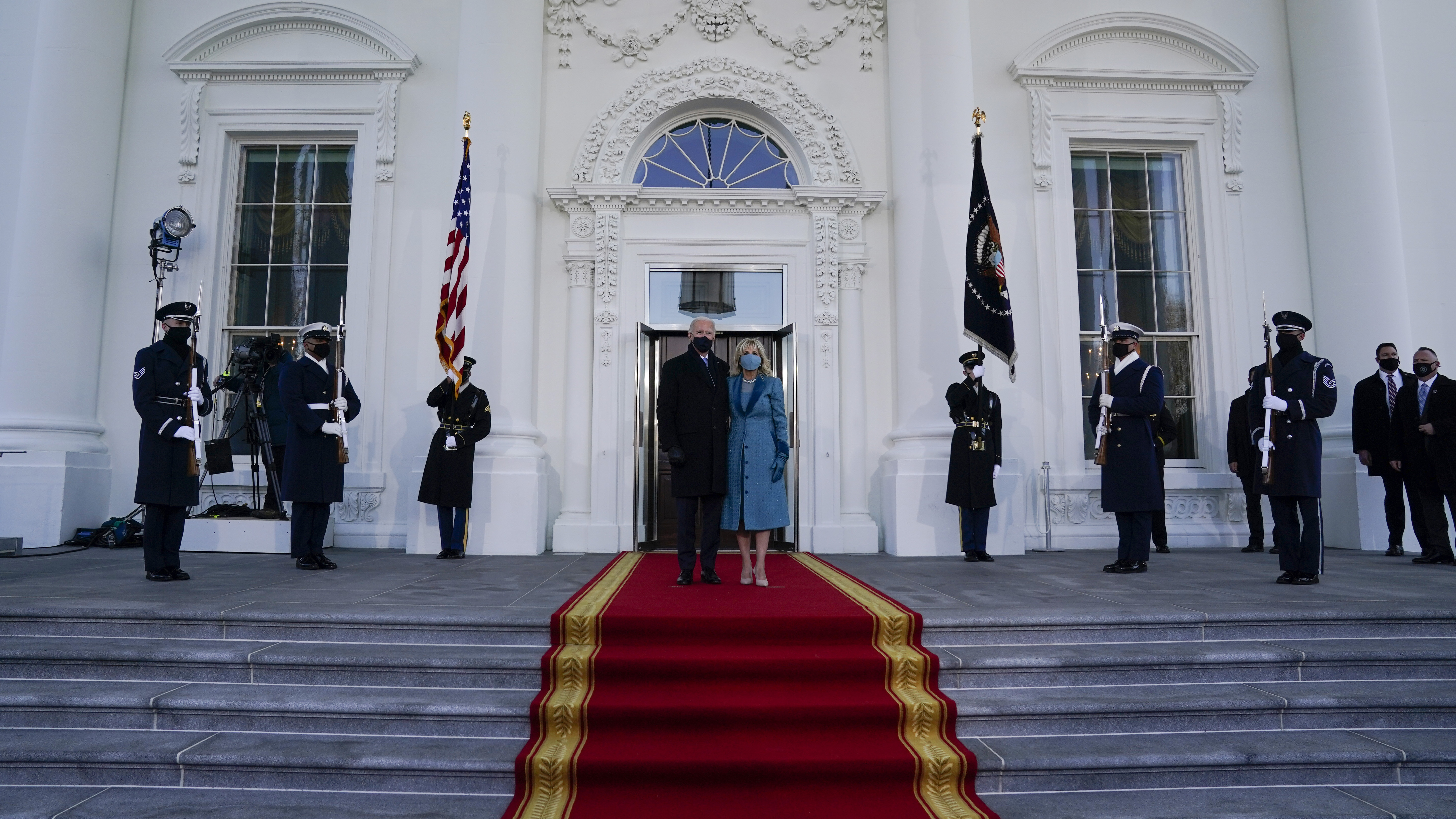 Biden Receives Presidential Escort To The White House : Inauguration ...