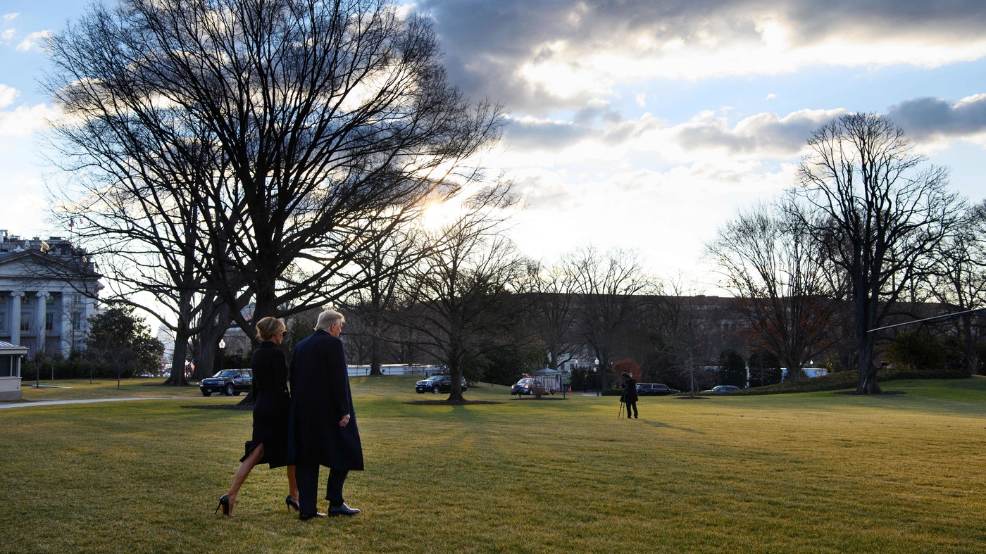 Trump Leaves Under The Cloud Of The U.S. Capitol Attack : Inauguration ...