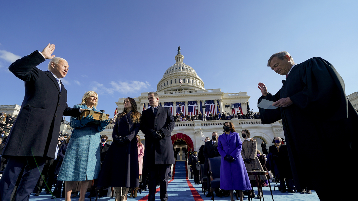 President Joe Biden Takes Oath In Unprecedented Transfer Of Power ...