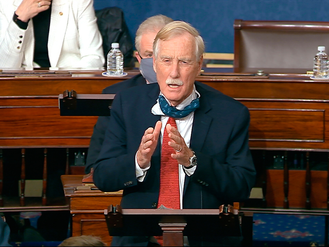 Sen. Angus King On Trump's 2nd Impeachment Trial, COVID-19 Relief ...