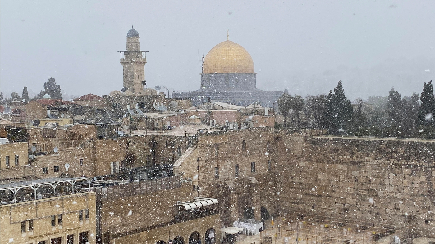 Snow In The Mediterranean? This Year, Yes : The Picture Show : NPR