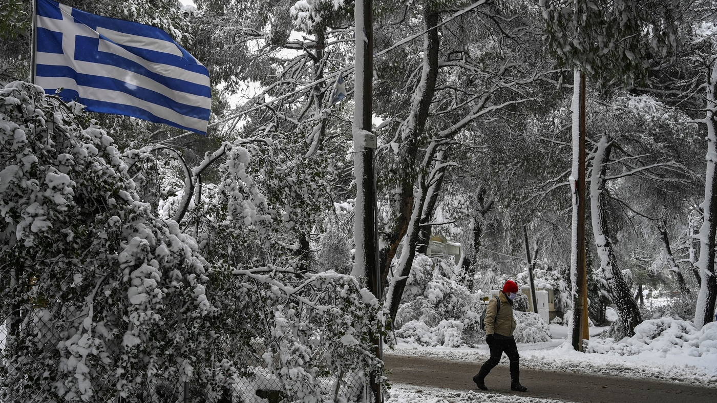Snow In The Mediterranean? This Year, Yes : The Picture Show : NPR