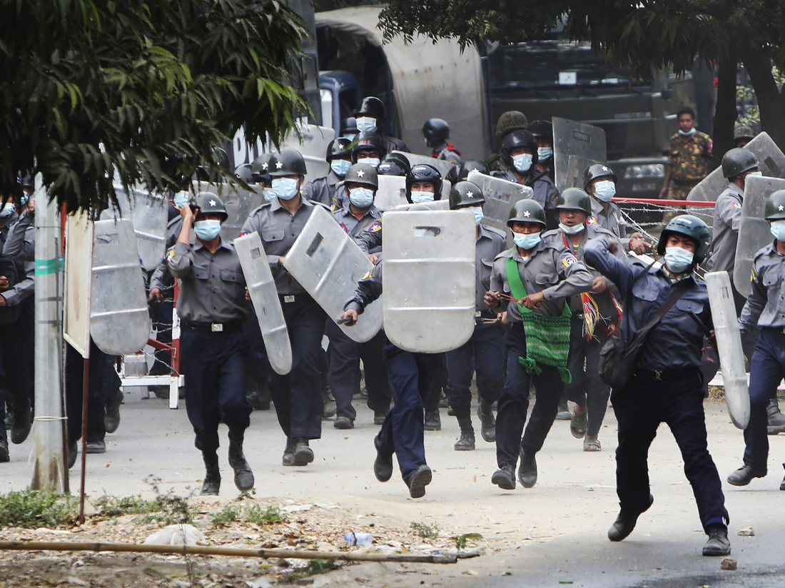 2 Killed In Myanmar In Worst Day Of Violence Since Feb. 1 Coup : NPR