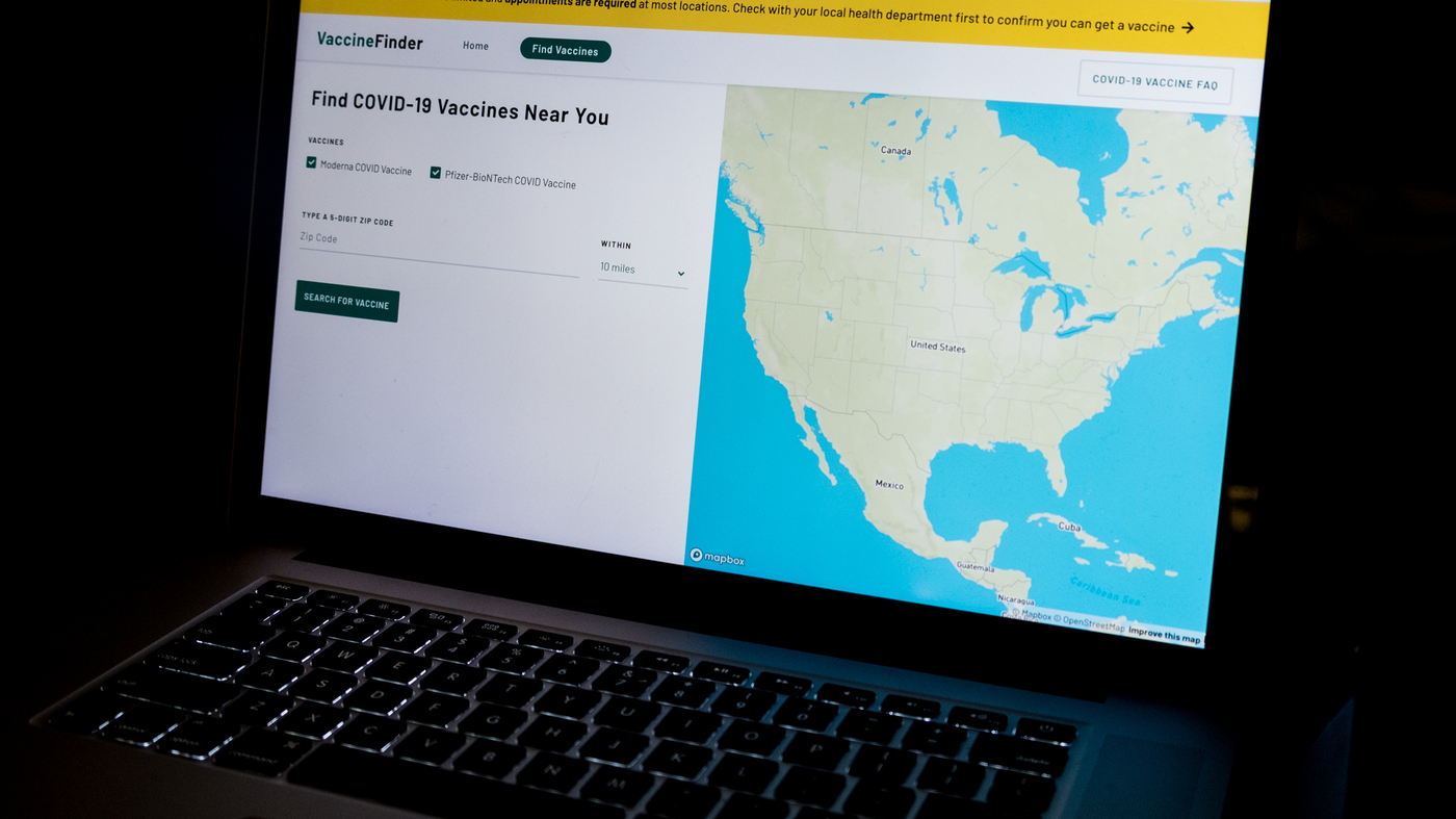 VaccineFinder Maps Out Where Vaccines Are Available Near You : Shots ...