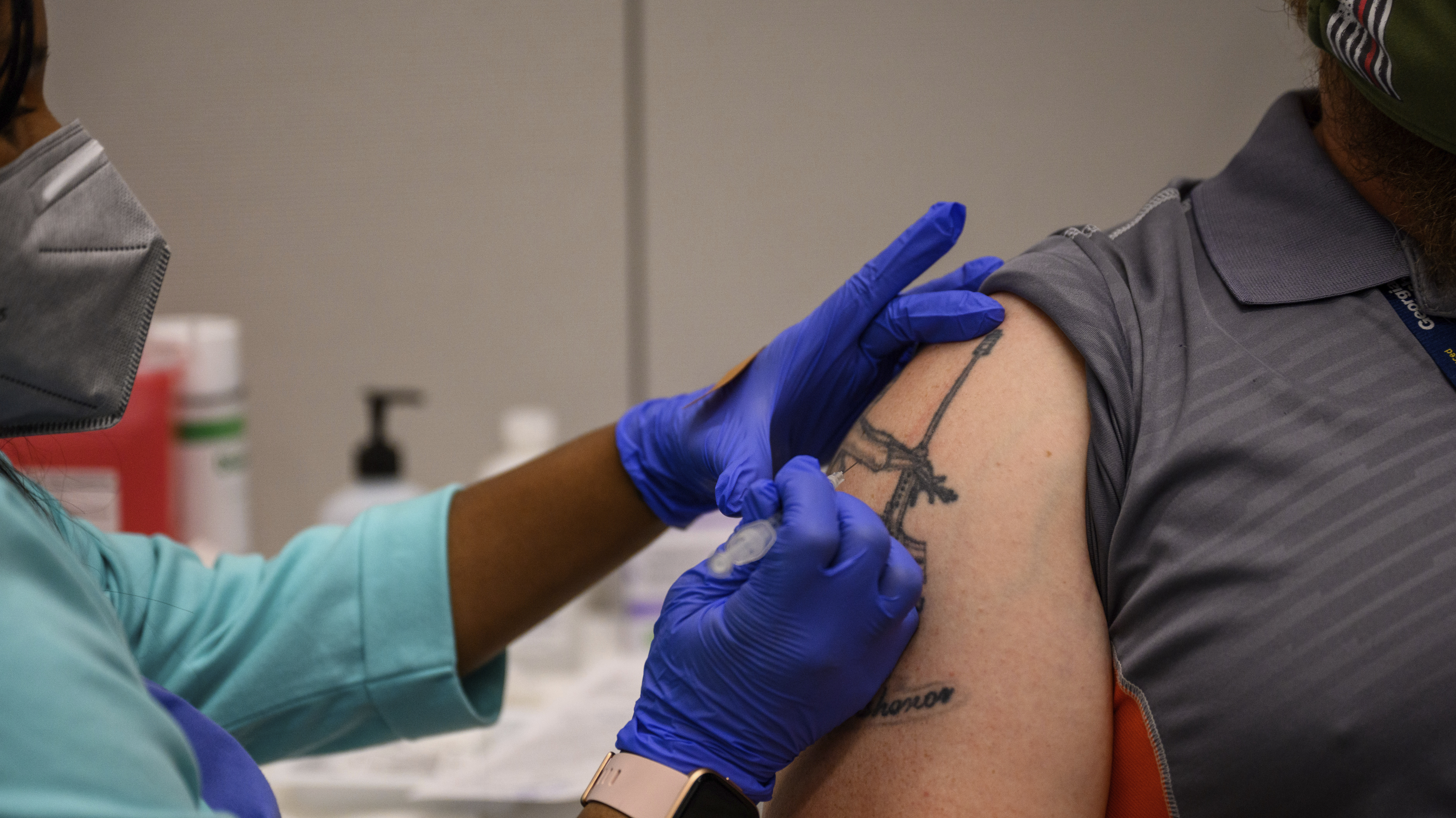 For Some, Getting A Vaccine Is As Easy As Showing Up To Work : NPR