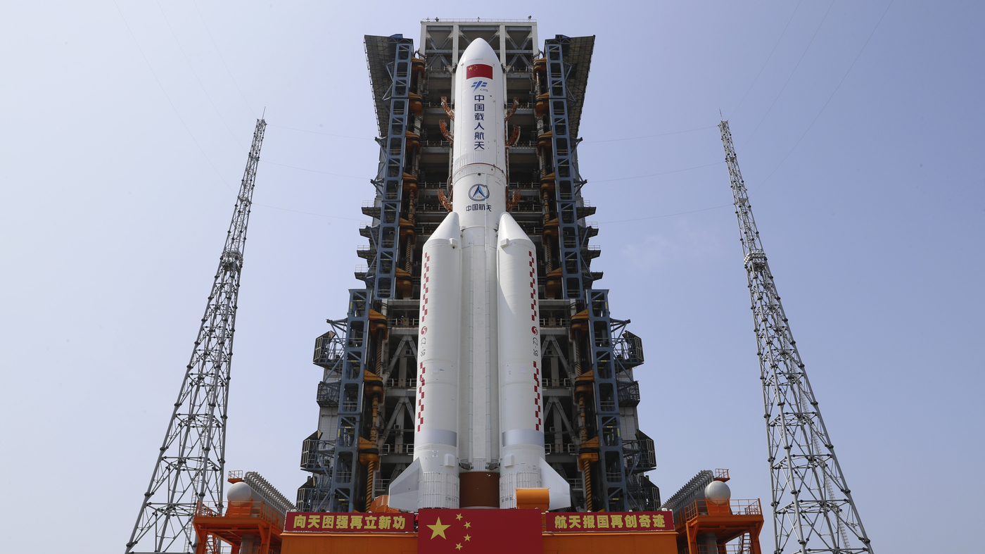 Chinese Rocket Plunging Toward Earth Expected To Land This Weekend : NPR