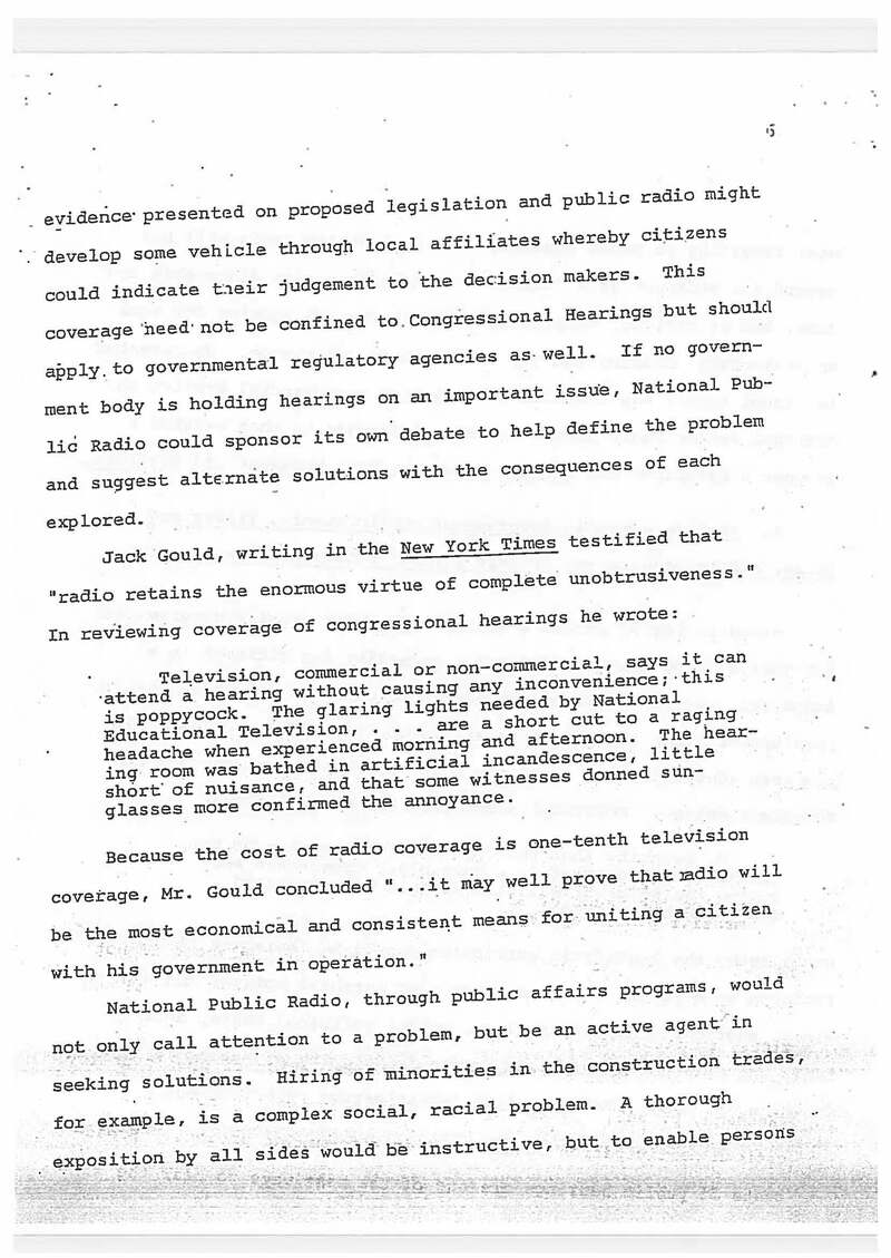 National Public Radio Purposes By Bill Siemering : NPR