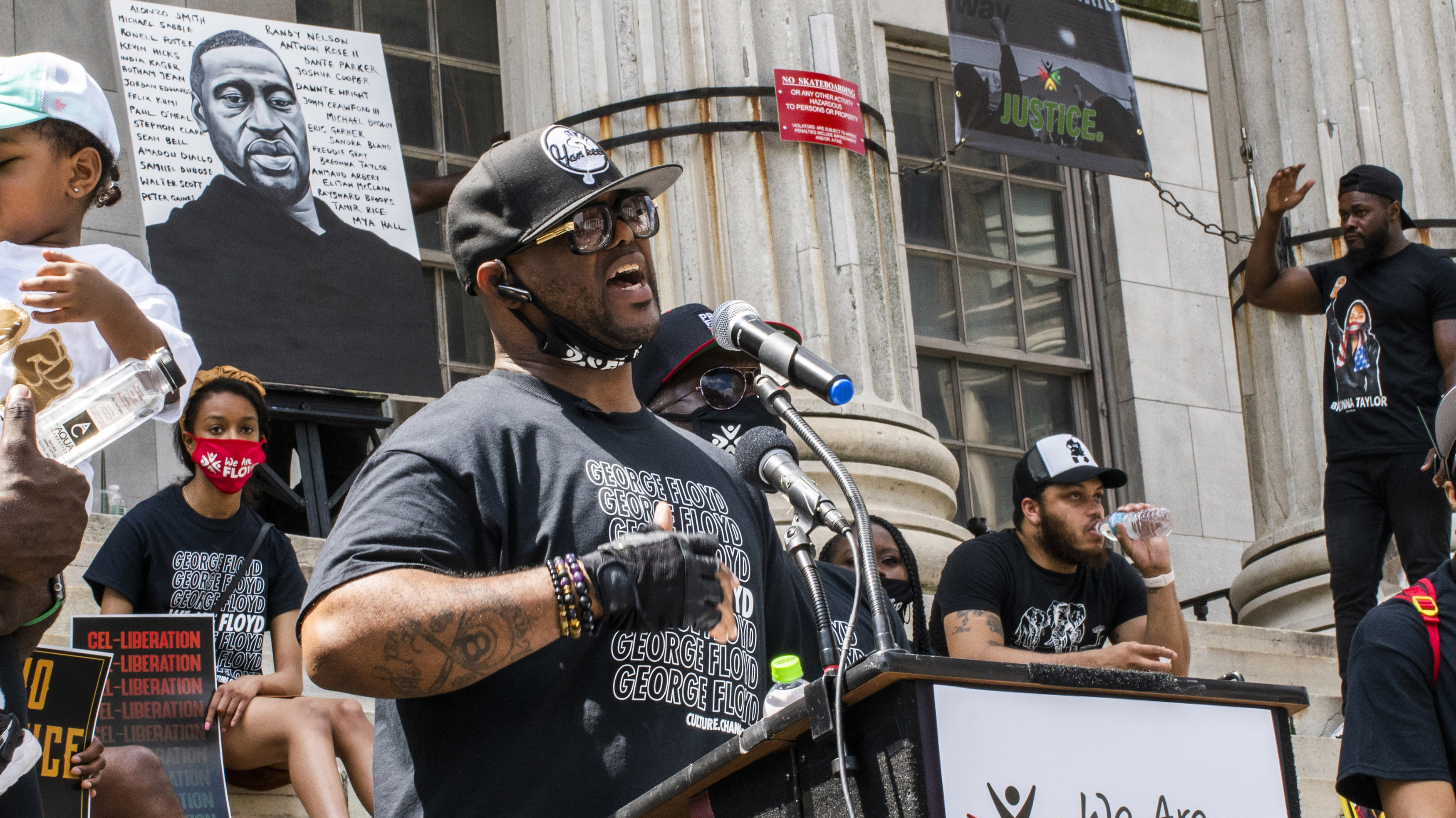 George Floyd's Family Holds Rally, March In Brother's Memory : NPR