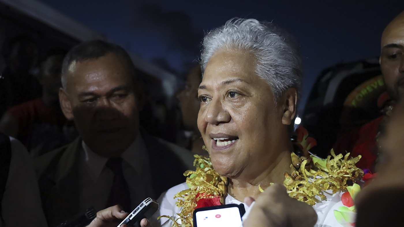 Samoa Elected Its First Female Leader. Parliament Locked Her Out : NPR
