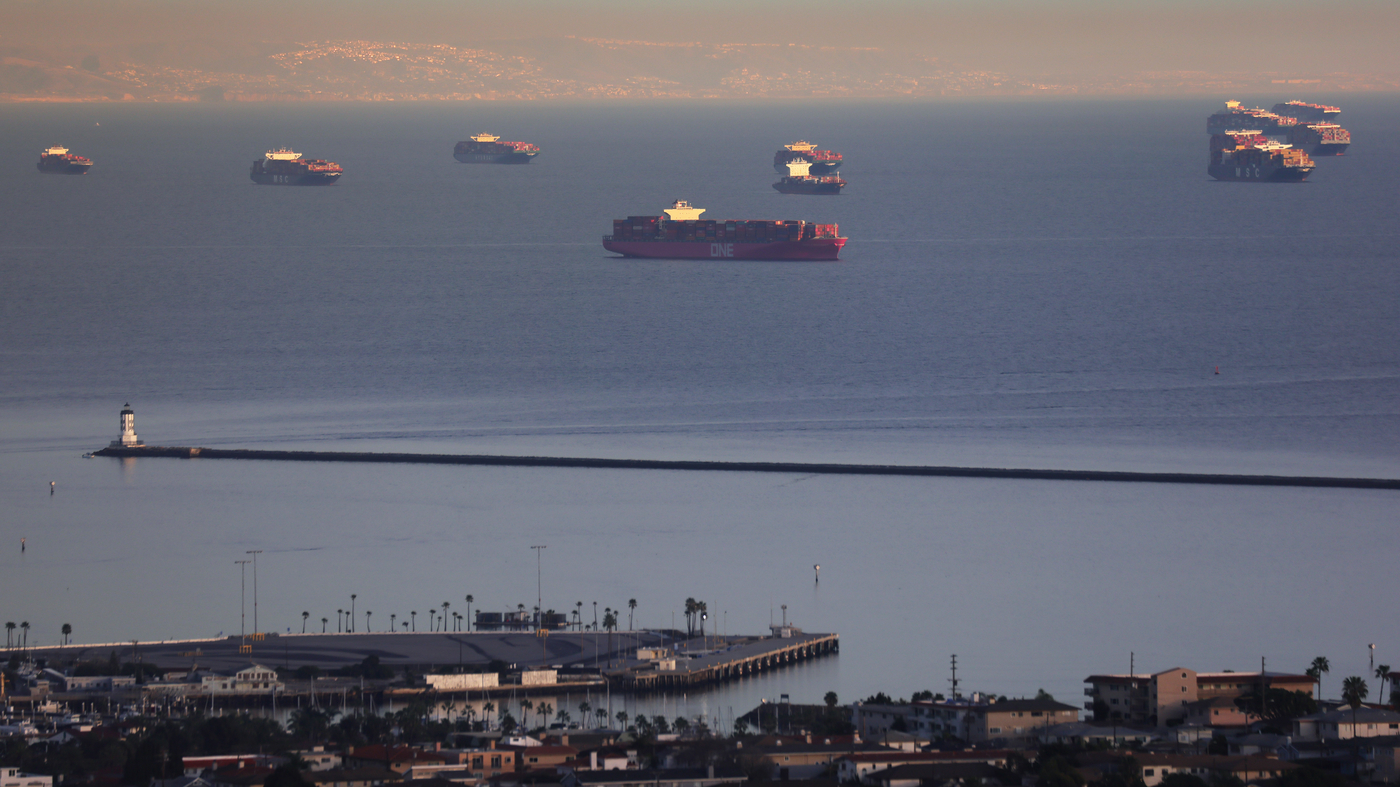 Cargo Is Piling Up Everywhere, And It's Making Inflation Worse : NPR