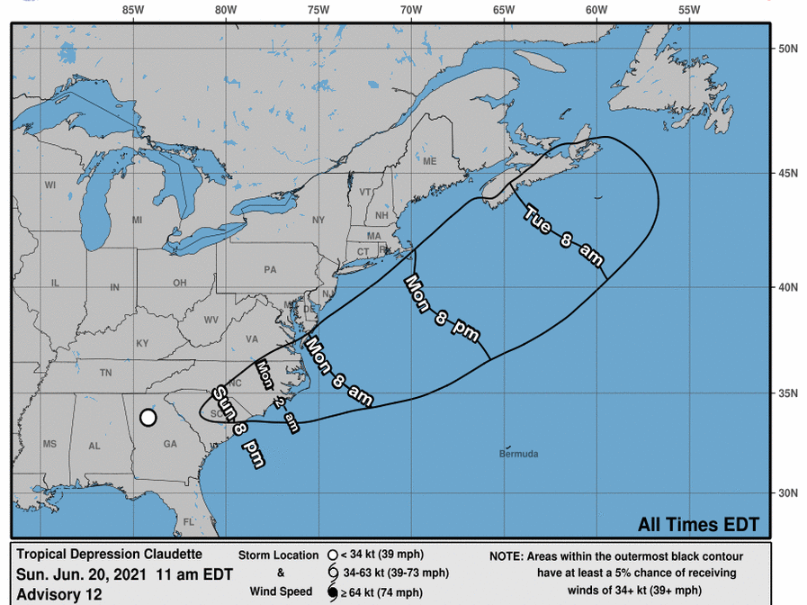 Claudette Downgraded To Tropical Depression, Will Strengthen As It ...