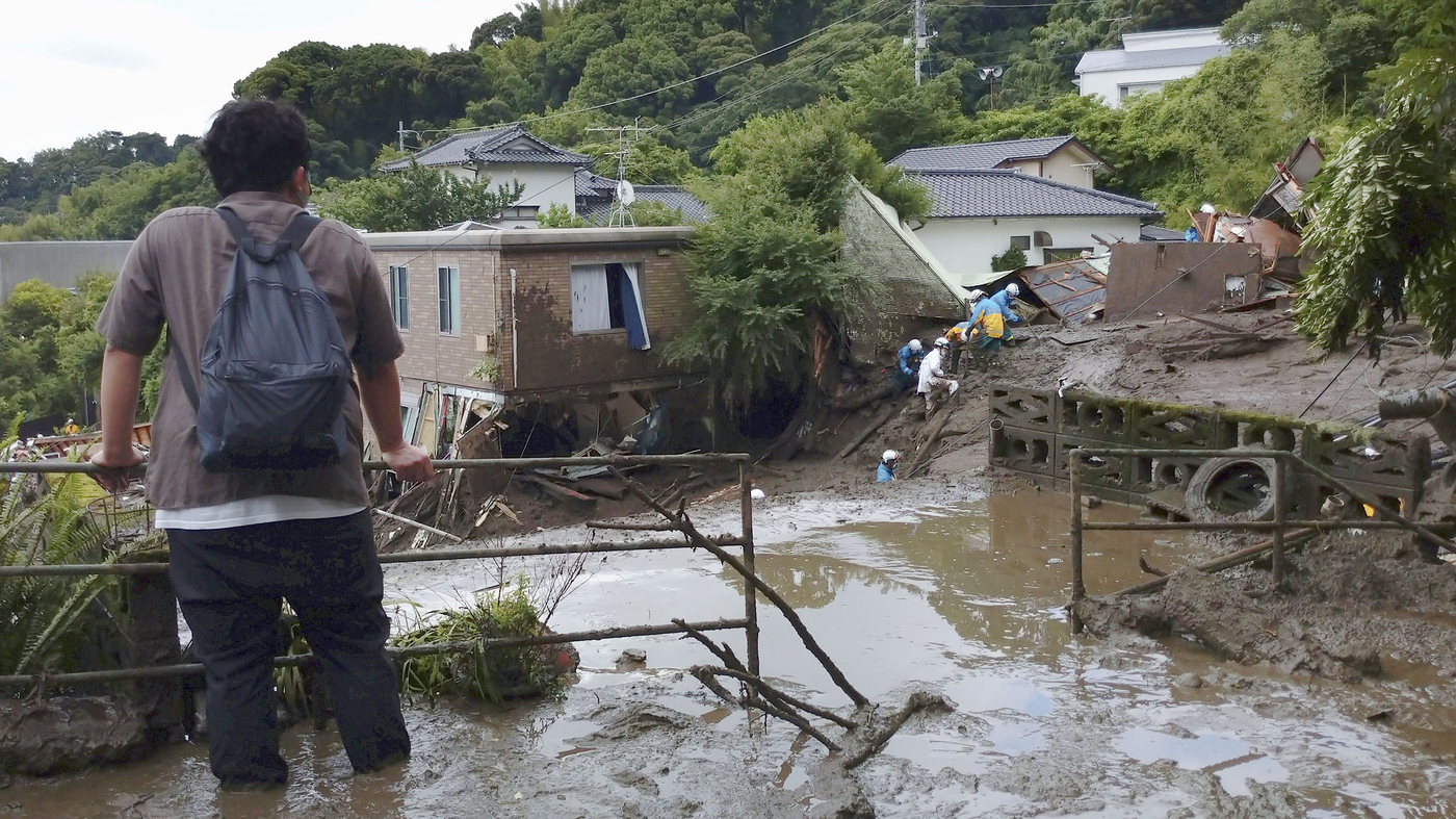 Atami, Japan, Mudslide Kills 4, With 80 Still Missing : NPR