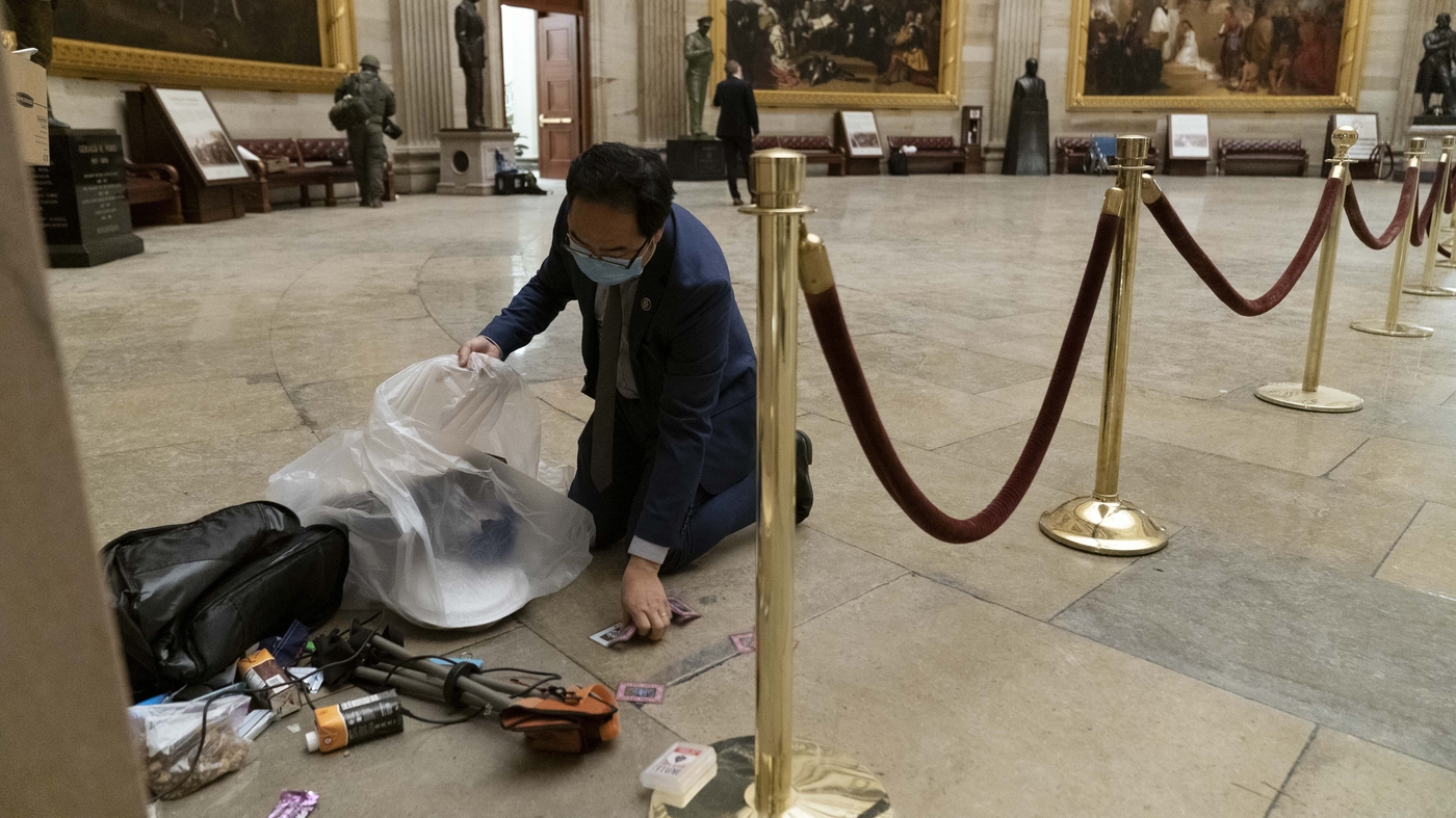 Opinion: A Blue Suit, Dusted By Insurrection, Goes To The Smithsonian : NPR