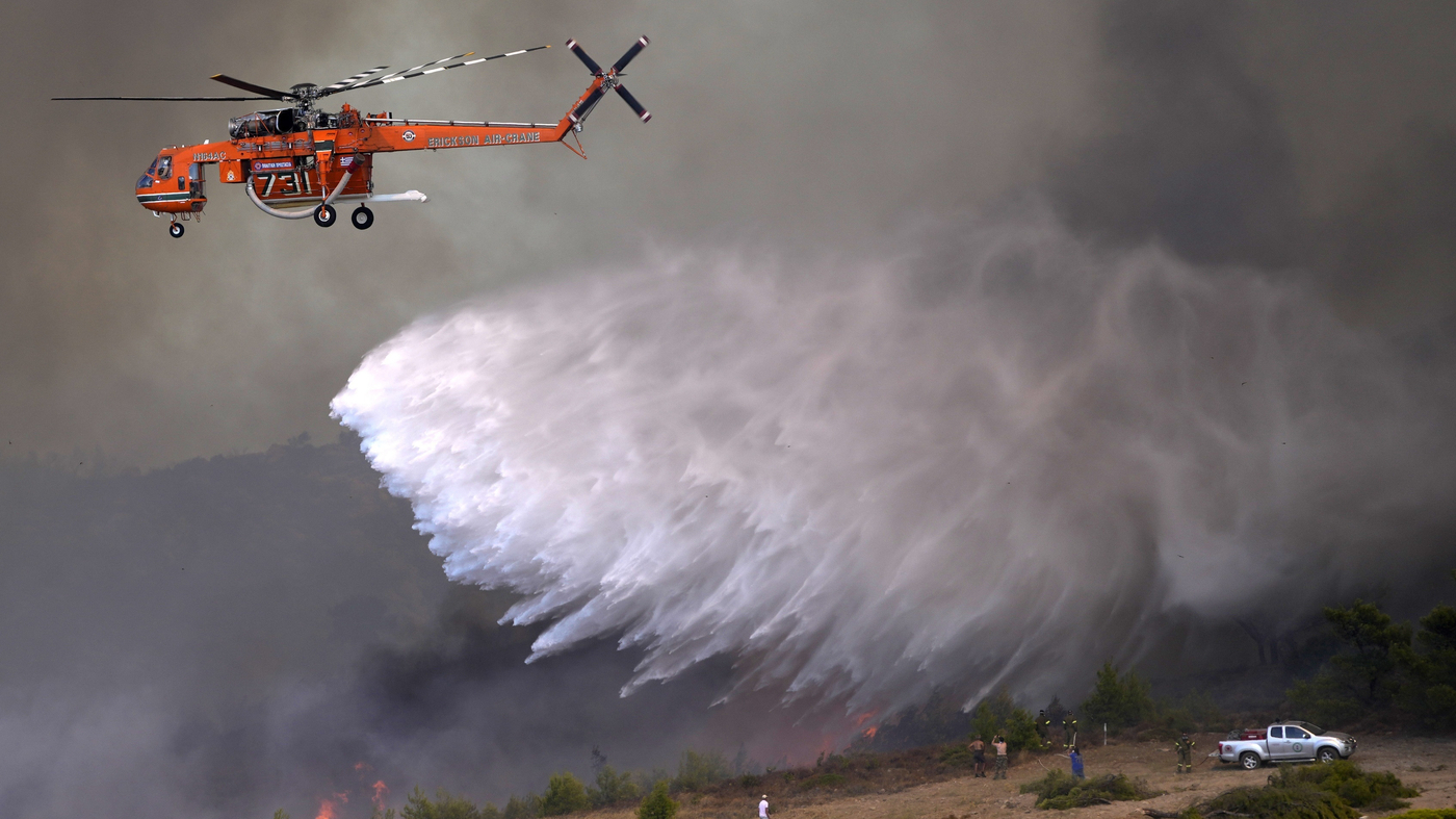 Thousands Of People Flee A Wildfire Near The French Riviera : NPR