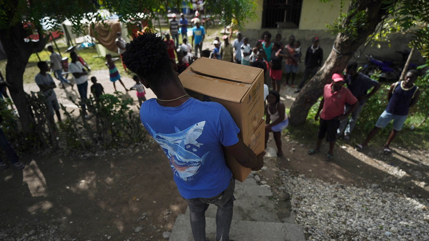 Aid Workers In Haiti Find Washed-Out Roads, And Some Signs Of Hope : NPR