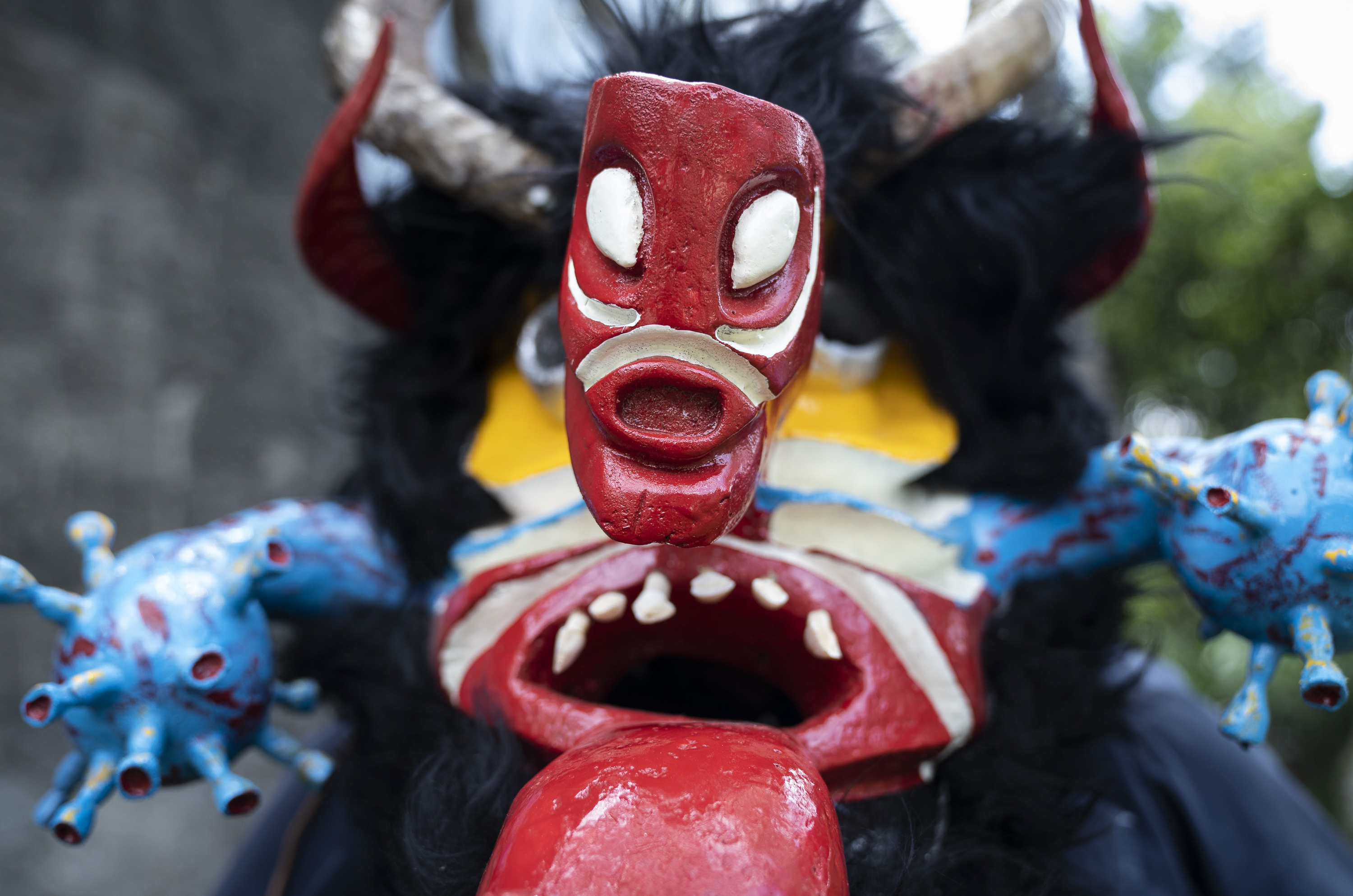 PHOTOS: Mexican Masks Portray COVID As A Tiger, A Devil, A Blue-Eyed ...