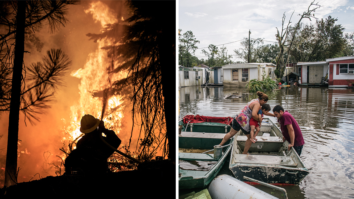 Simultaneous Fires And Floods Are A Taste Of The Future : NPR