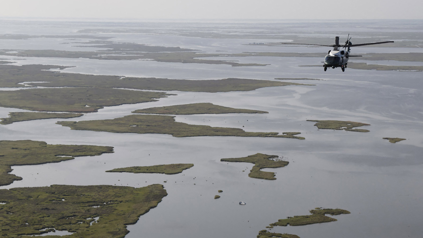 Divers Investigate Cause Of Oil Spill Off The Coast Of Louisiana : NPR