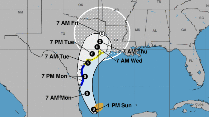 Texas, Louisiana Could See Heavy Rains As New Tropical Storm Forms : NPR