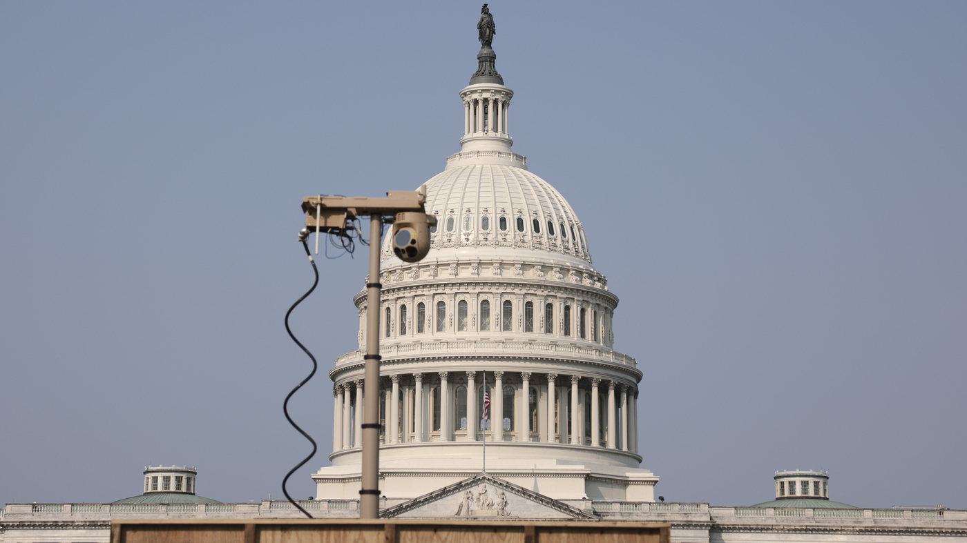 U.S. Capitol Fencing Is Going Back Up Before A Far-Right Rally : NPR