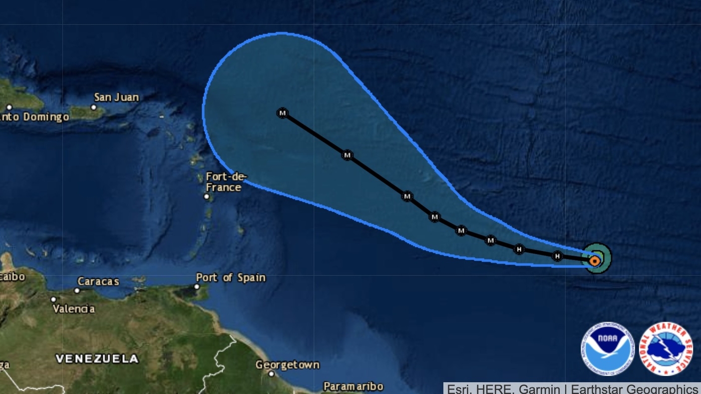 84-Degree Ocean Waters Will Turn Sam Into A Major Hurricane Saturday : NPR