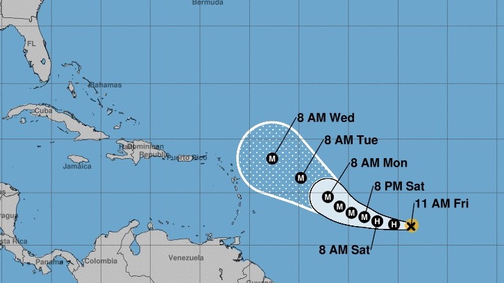 84-Degree Ocean Waters Will Turn Sam Into A Major Hurricane Saturday : NPR