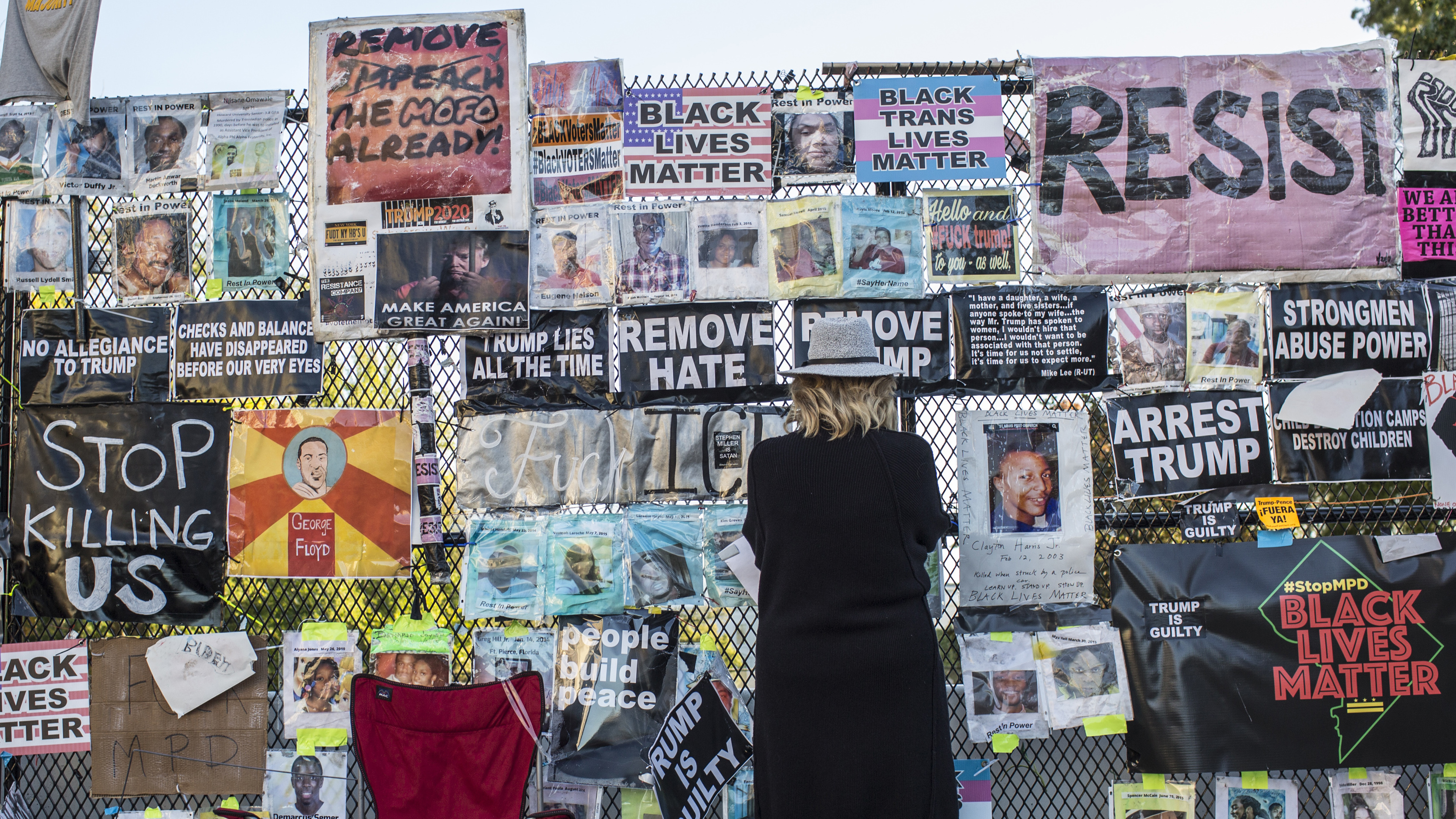 Nadine Seiler Black Lives Matter Fence Preserving Artifacts : NPR