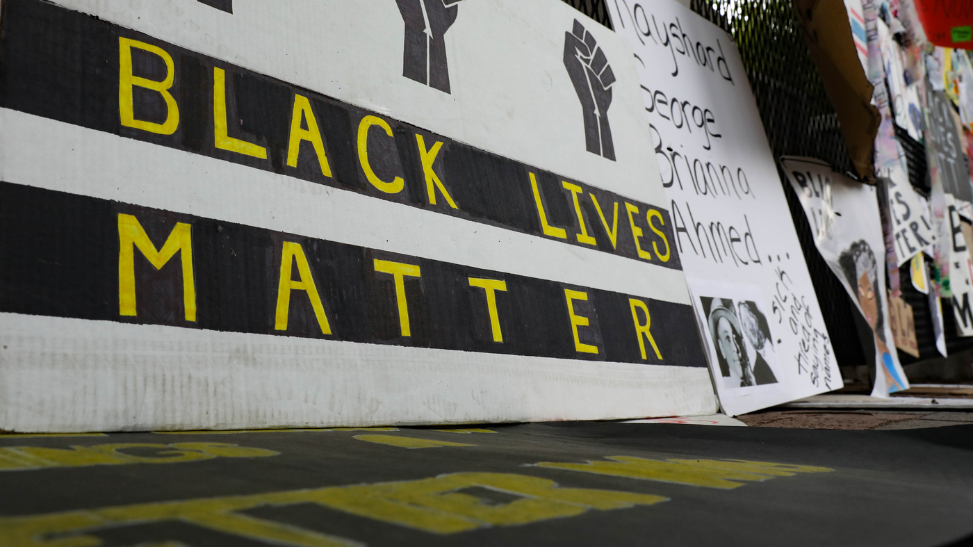 Nadine Seiler Black Lives Matter Fence Preserving Artifacts : NPR