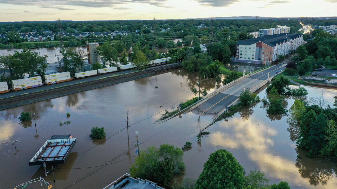 Floods threaten a quarter of roads and critical buildings : NPR