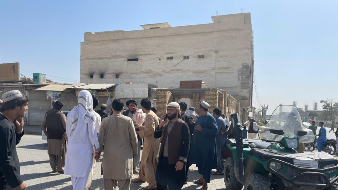 Suicide bombers kill dozens at a Shiite mosque in Afghanistan : NPR
