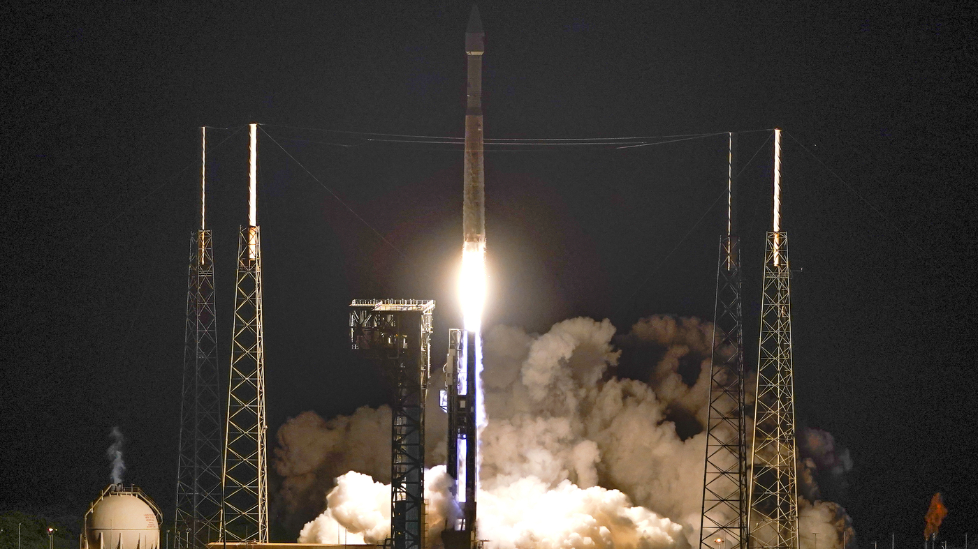 NASA's asteroid hunter Lucy soars into the sky : NPR