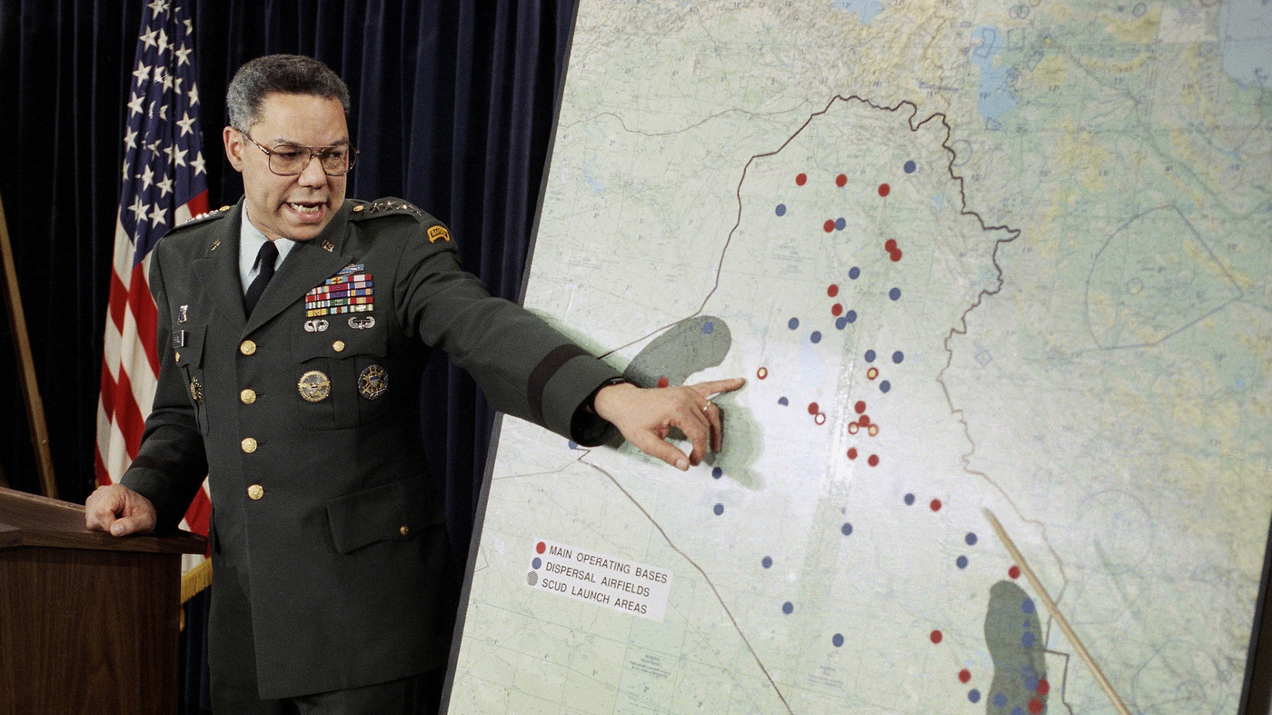 Colin Powell's legacy, defined by two very different wars in Iraq : NPR