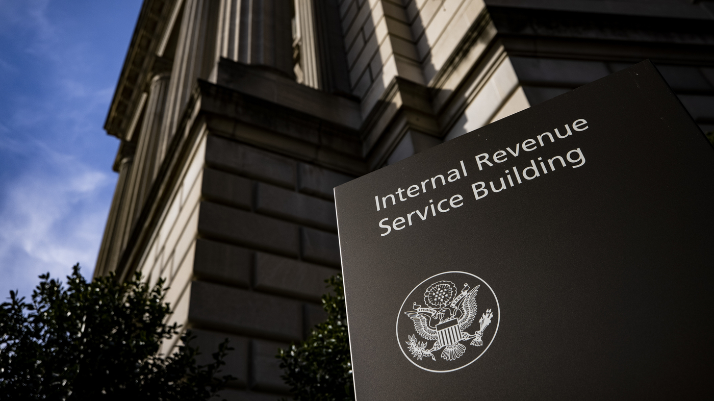 A tax fight is brewing over IRS plans to get more bank information : NPR