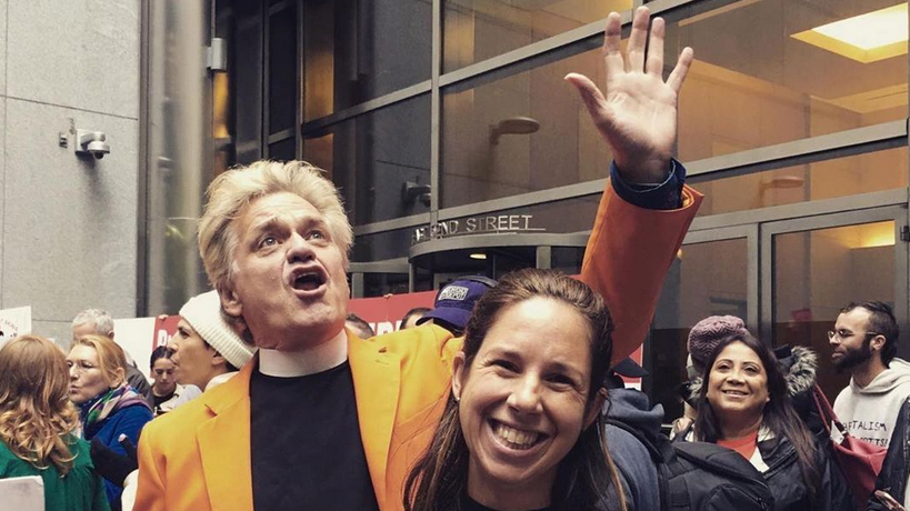 New York artist Reverend Billy leads a flamboyant charge against ...