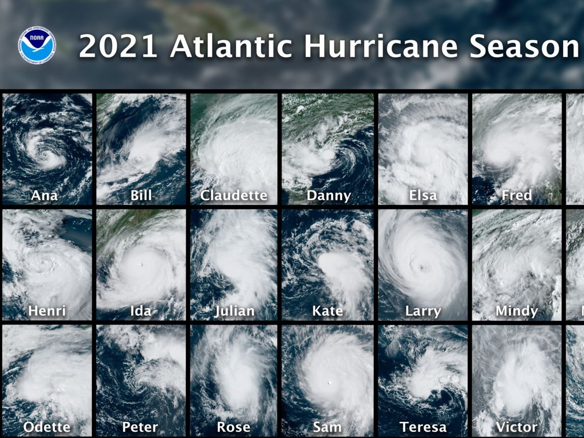 The 2021 Atlantic hurricane season ends as the third most active year ...
