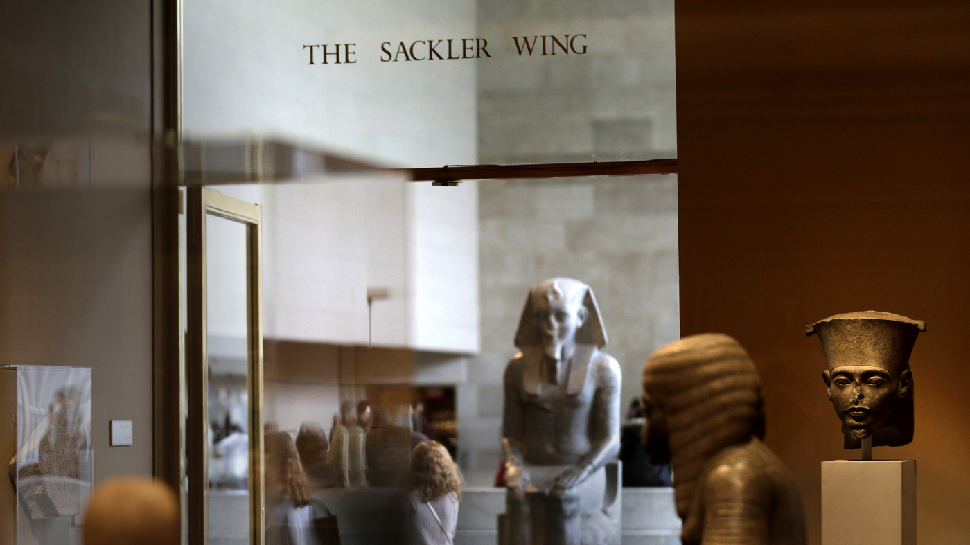 The Met to strip Sackler family's name from its exhibition spaces : NPR