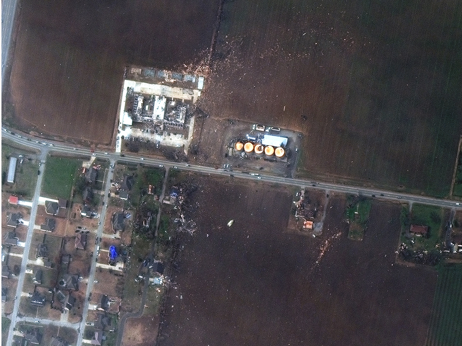 Photos: Before and after satellite images reveal the extent of tornadoes' destruction | NCPR News