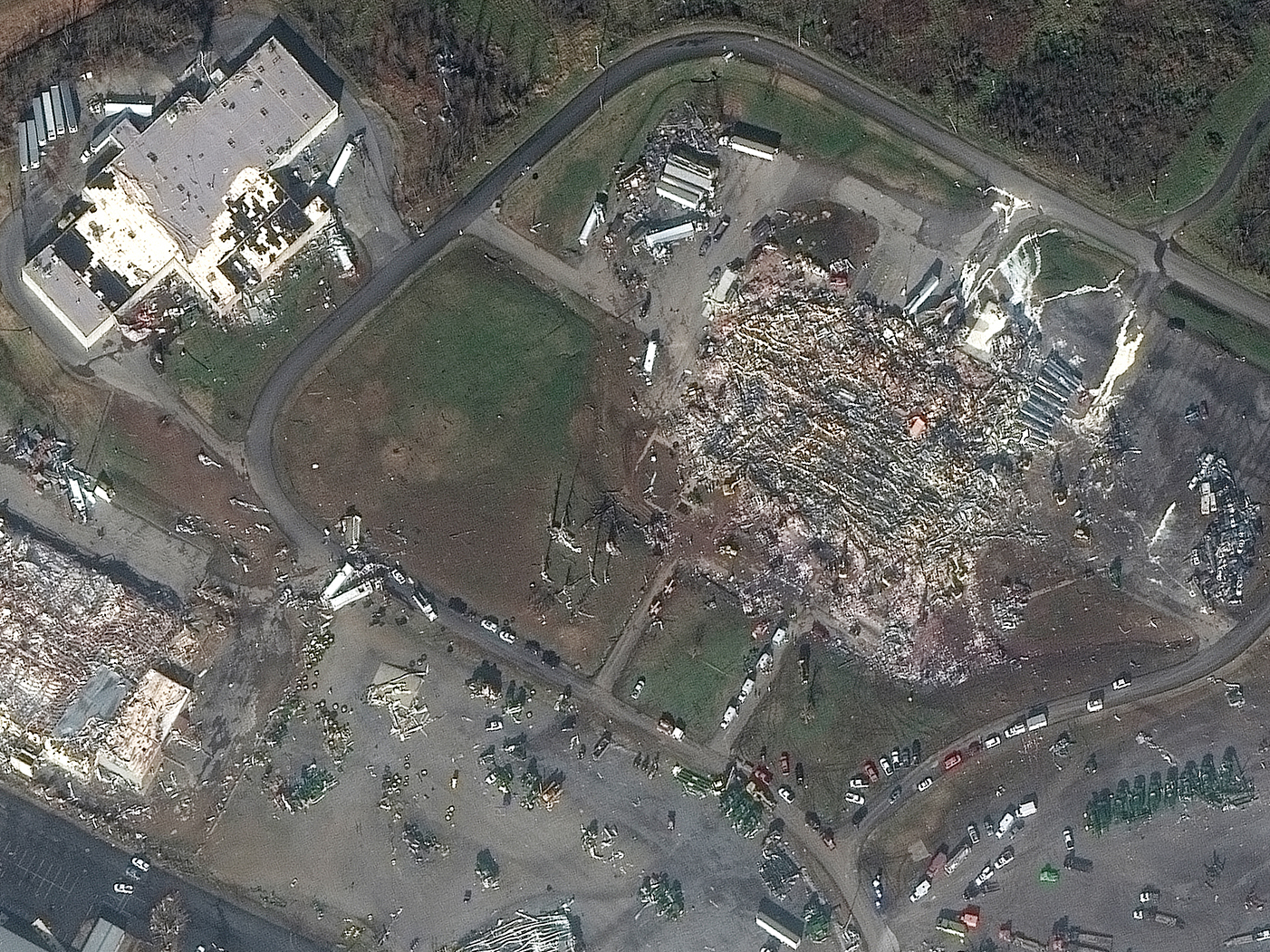Photos: Before and after satellite images reveal the extent of tornadoes' destruction | NCPR News