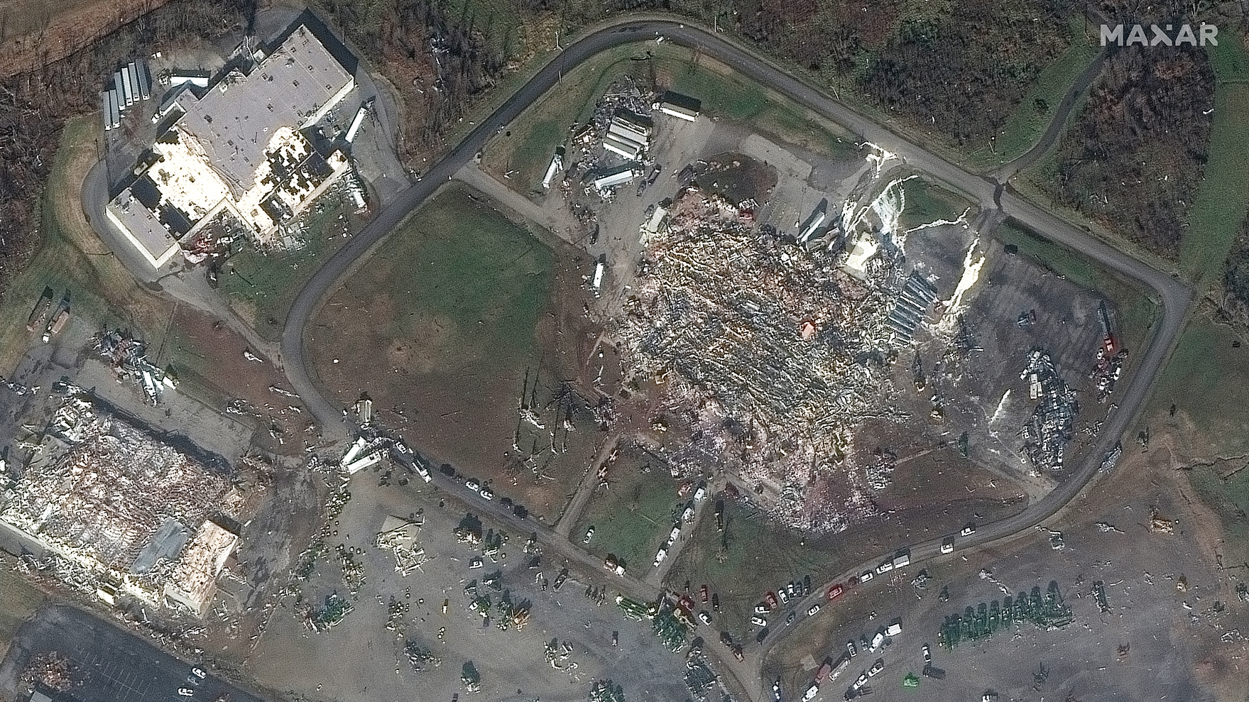 Photos: Before and after satellite images reveal extent of tornadoes' damage : The Picture Show ...