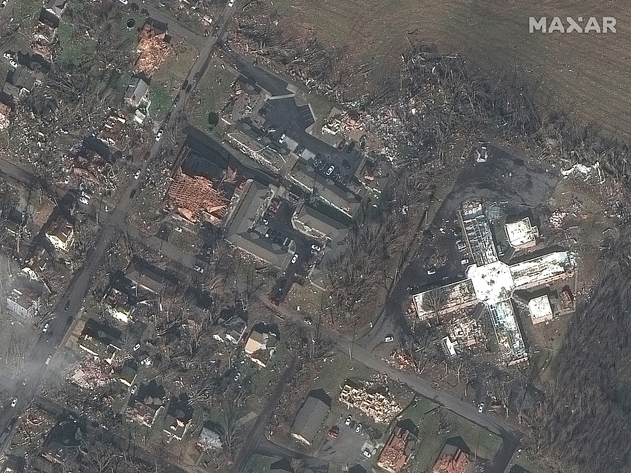 Photos: Before and after satellite images reveal the extent of tornadoes' destruction | NCPR News