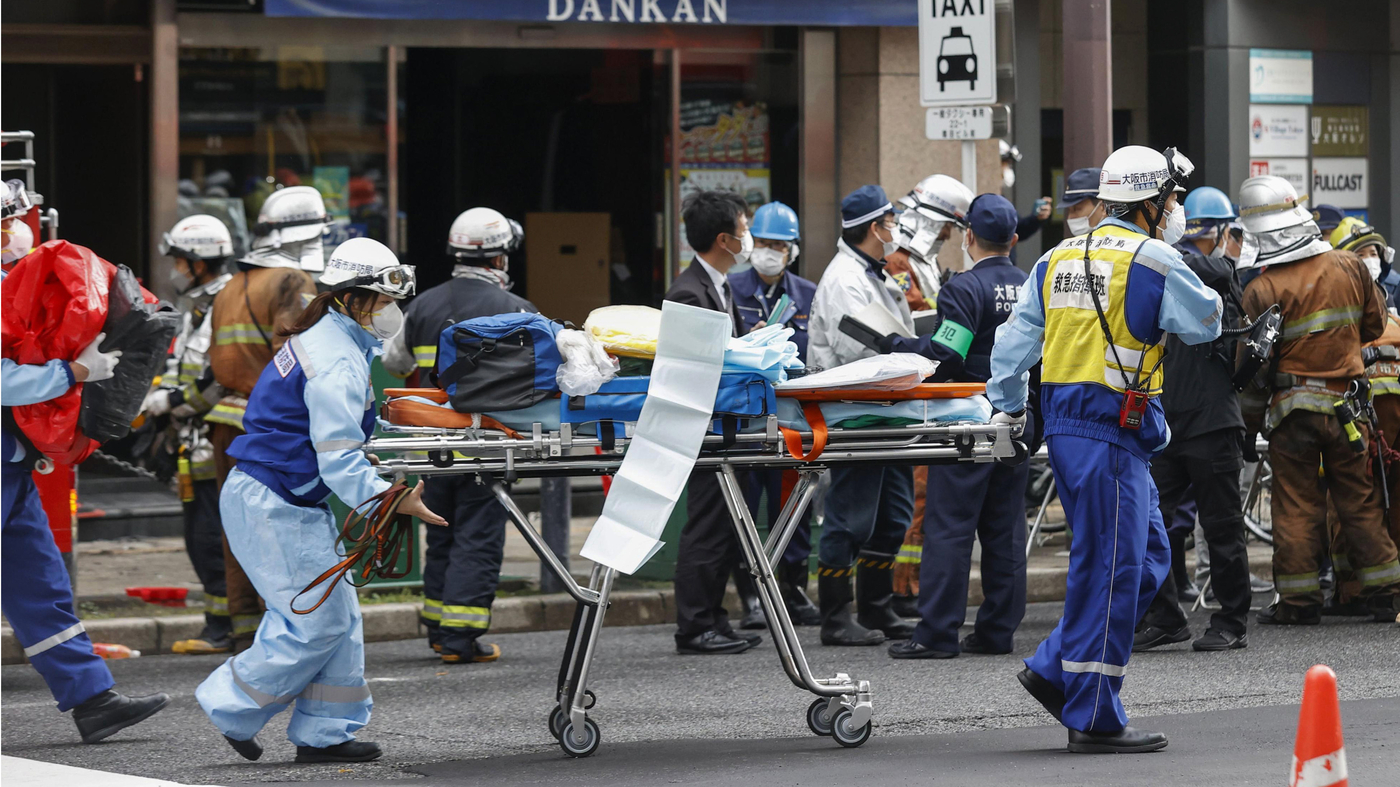 Arson is suspected in a fire in Japan that left 24 dead : NPR