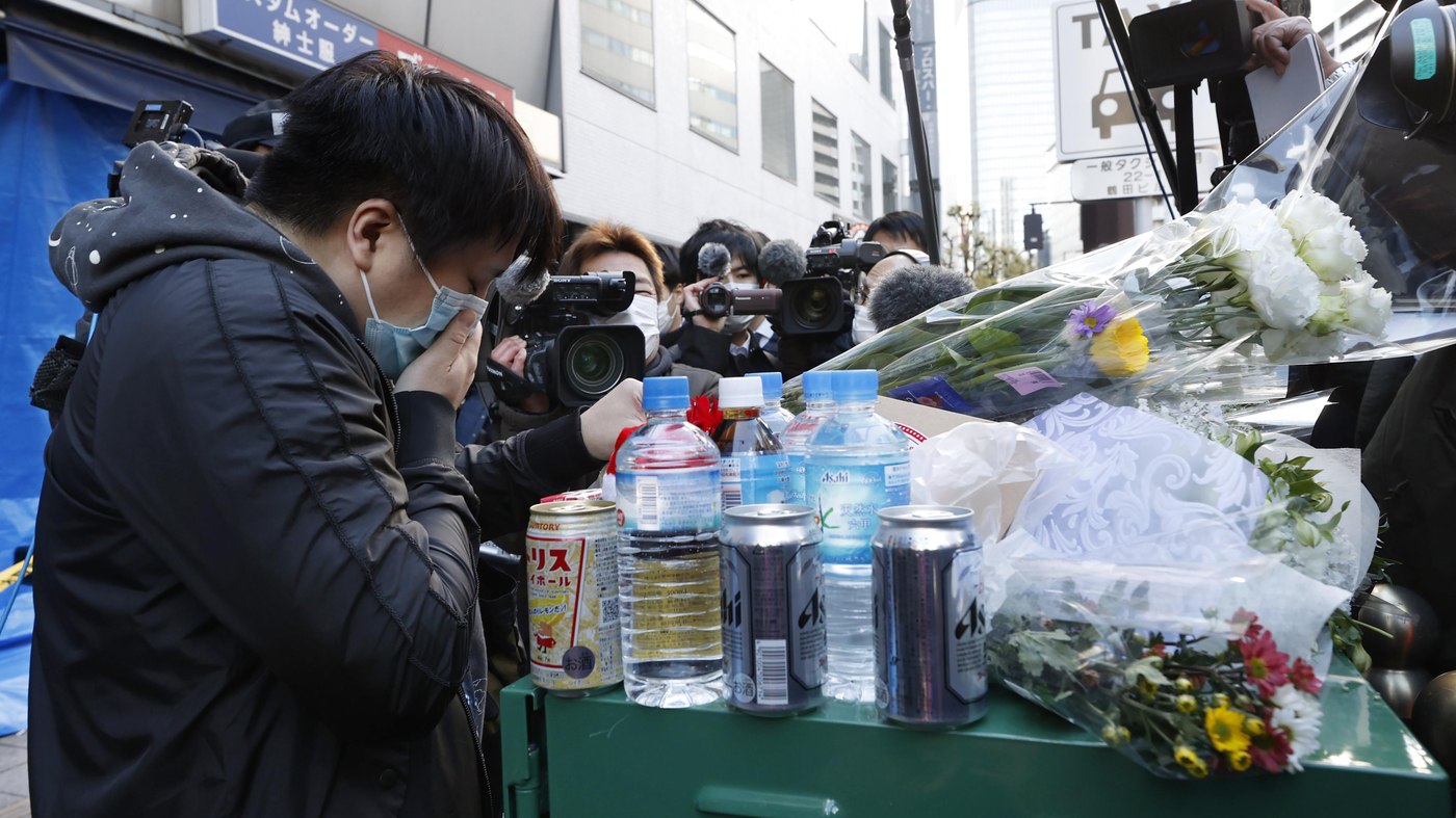 Police search home of man linked to deadly Osaka fire : NPR