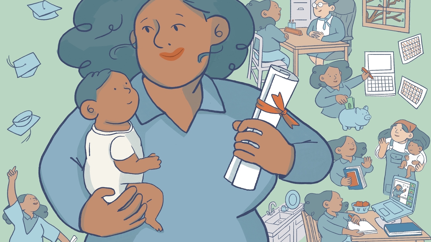 4 tips for parents and caregivers who want to go to college : NPR